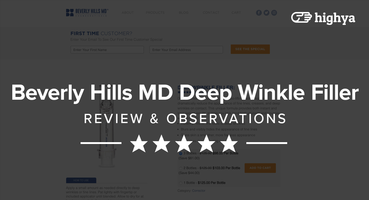 Beverly Hills MD Deep Wrinkle Filler Reviews - An In-Depth Look