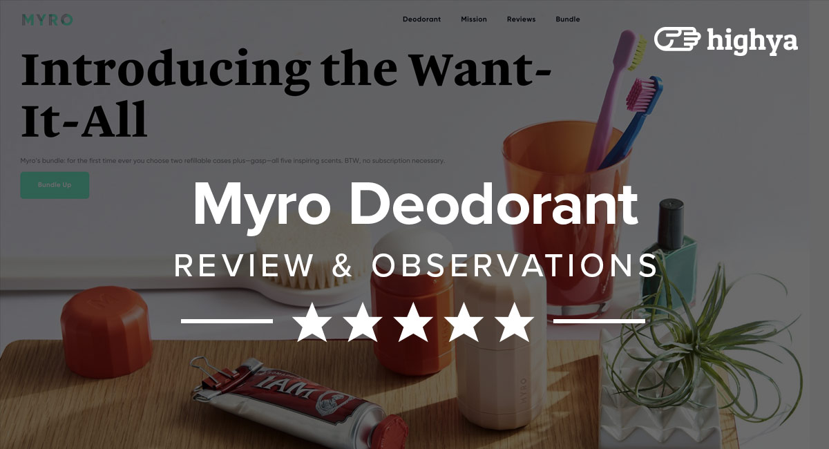 Myro Reviews - What Do Customers Think of This Deodorant?